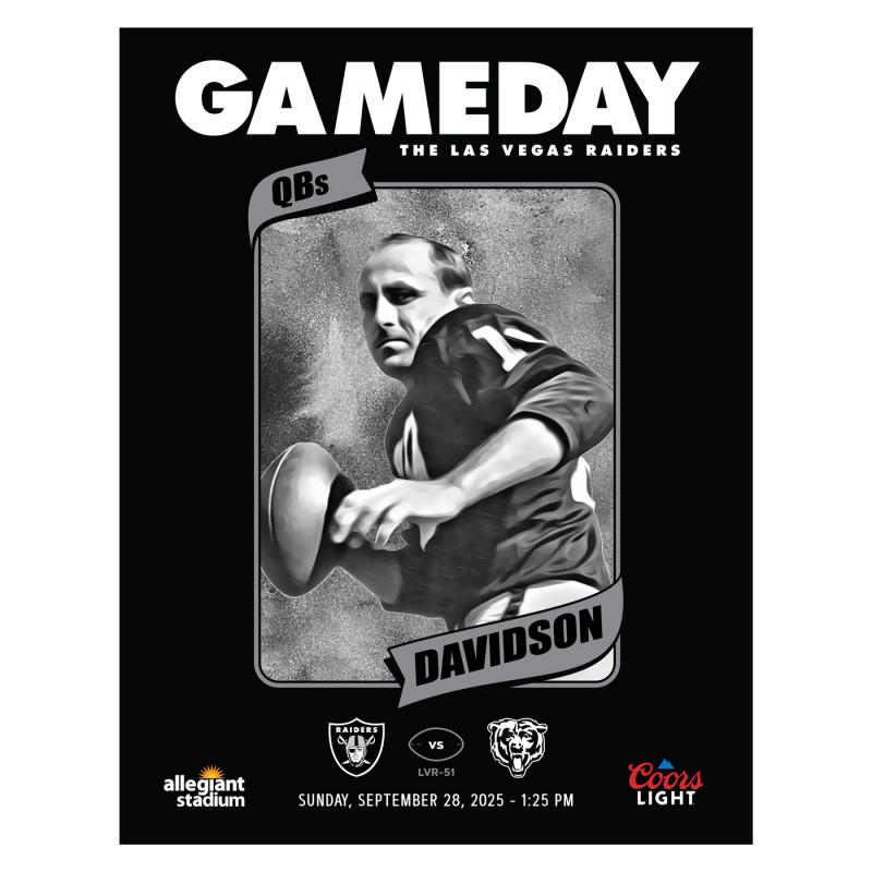 LAS VEGAS RAIDERS 2025 GAME DAY PROGRAM VS. BEARS