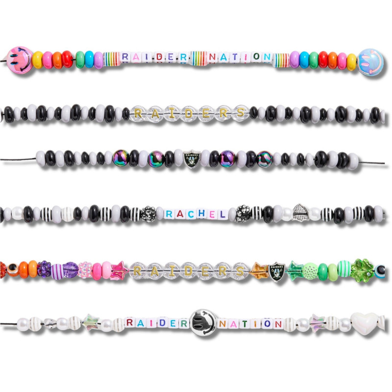 LAS VEGAS RAIDERS CUSTOM BRACELET BEAD KIT