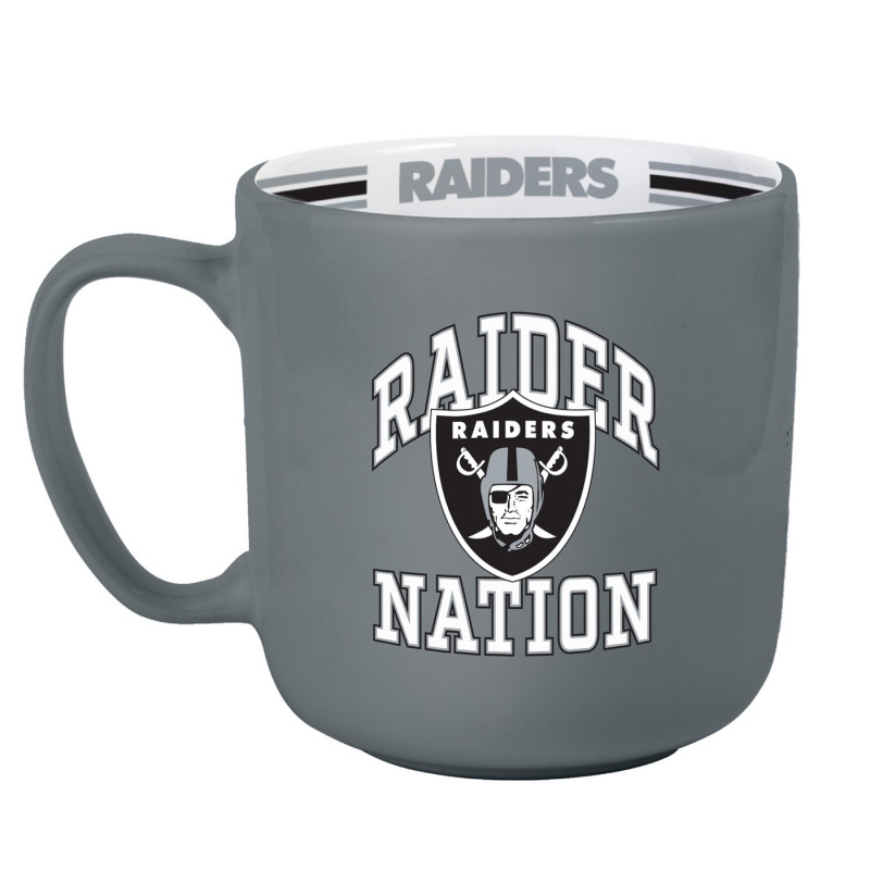 RAIDER NATION STRIPE COFFEE MUG